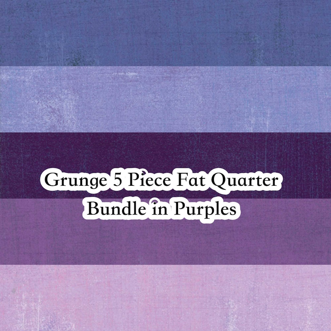 Grunge Moda Fabrics 5 Piece Bundle in Purples - Etsy