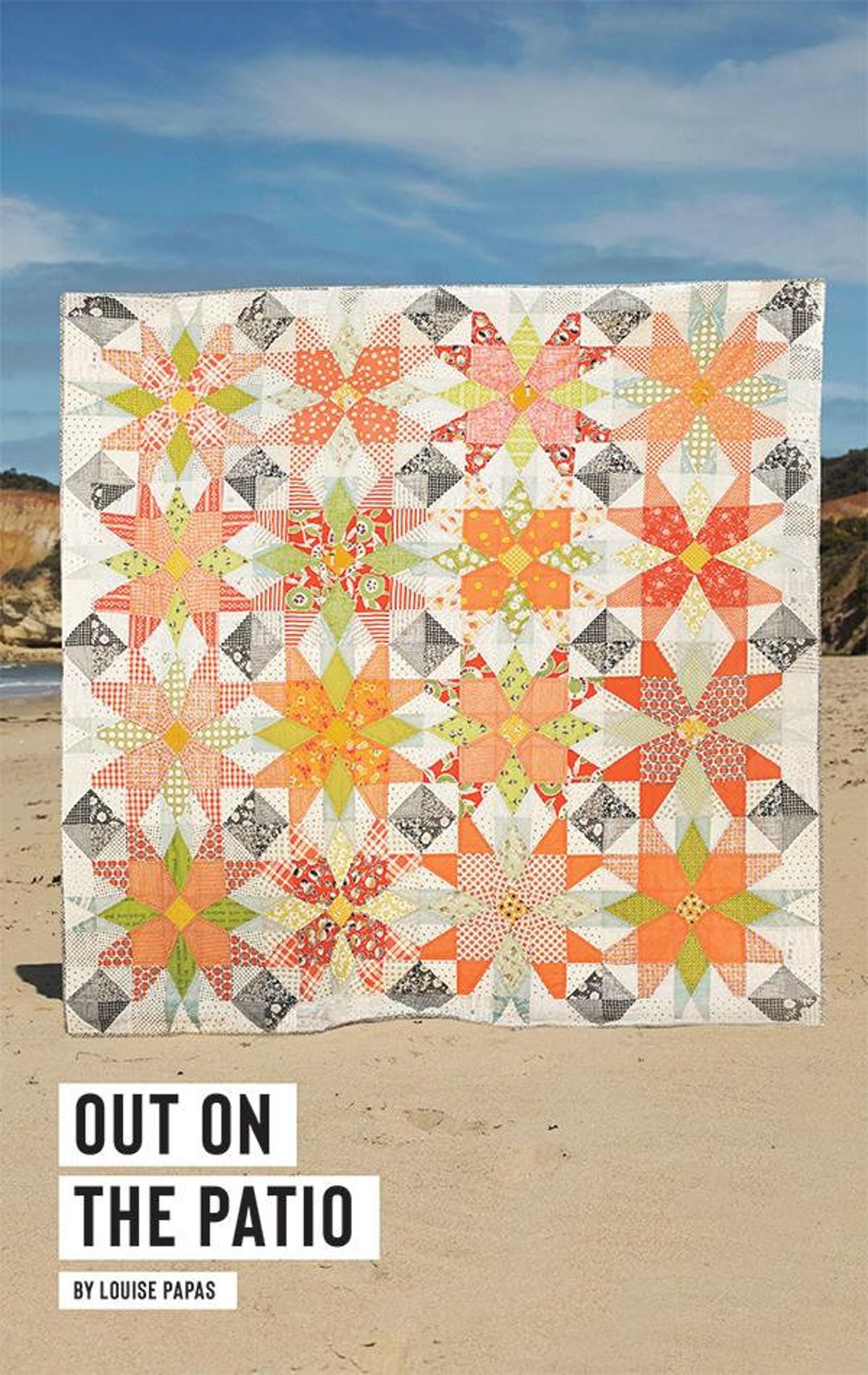 Jen Kingwell Designs Out on the Patio Quilt Pattern by Louise Papas - Etsy