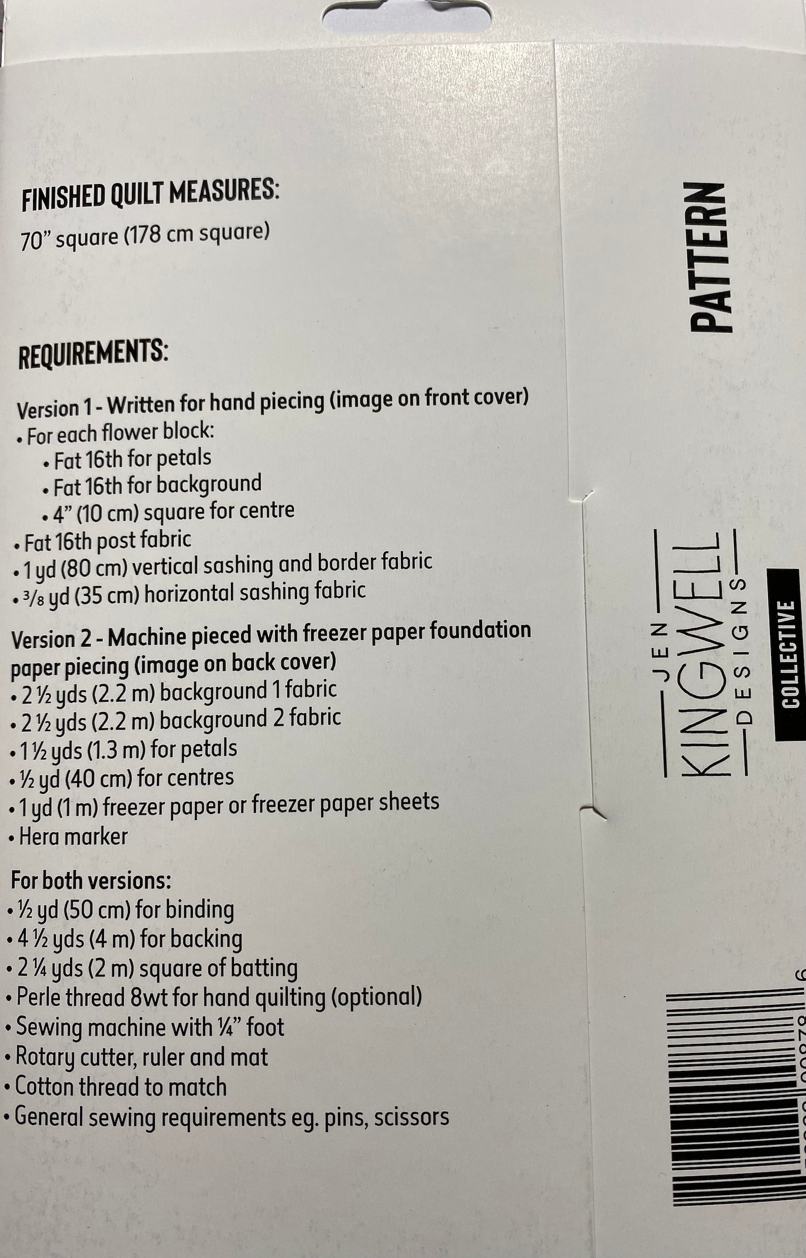 Jen Kingwell Designs Lamingtons for Tea Paper Quilt Pattern by Louise ...