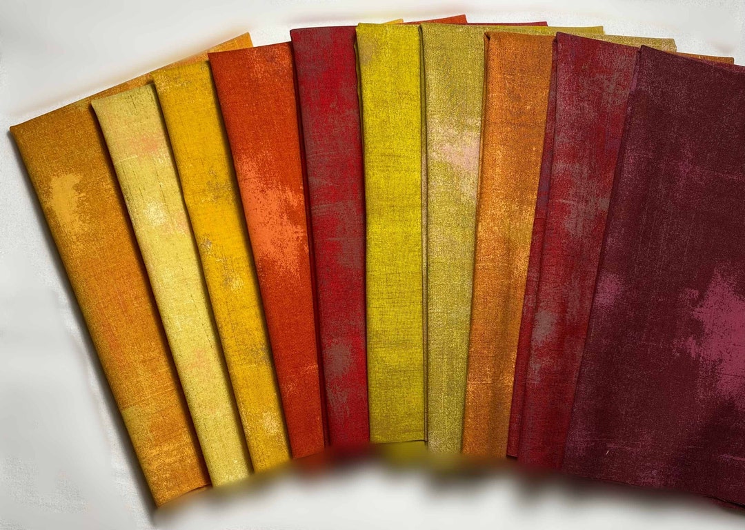 Fall Fabrics Moda Fabrics 10 Piece Fall Set of Grunge - Etsy