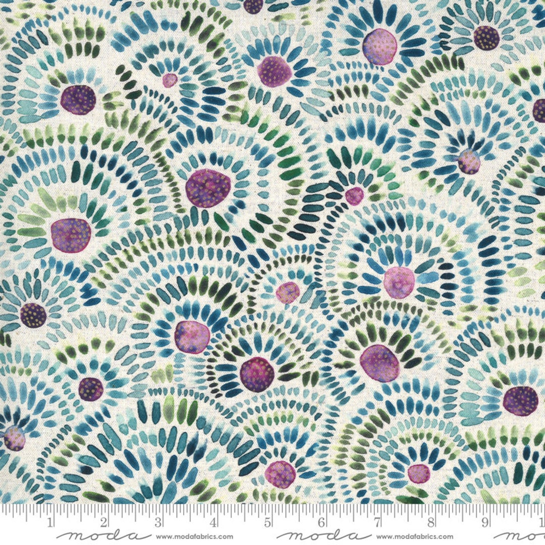 Create Joy Project Bokeh Mochi Linen in Cool Breeze 1/2 Yard Moda ...