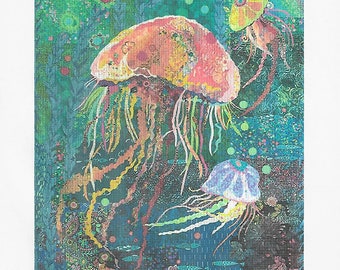 Collage Quilt Pattern Flower Shop Arrangement #2 by Laura Heine - Etsy