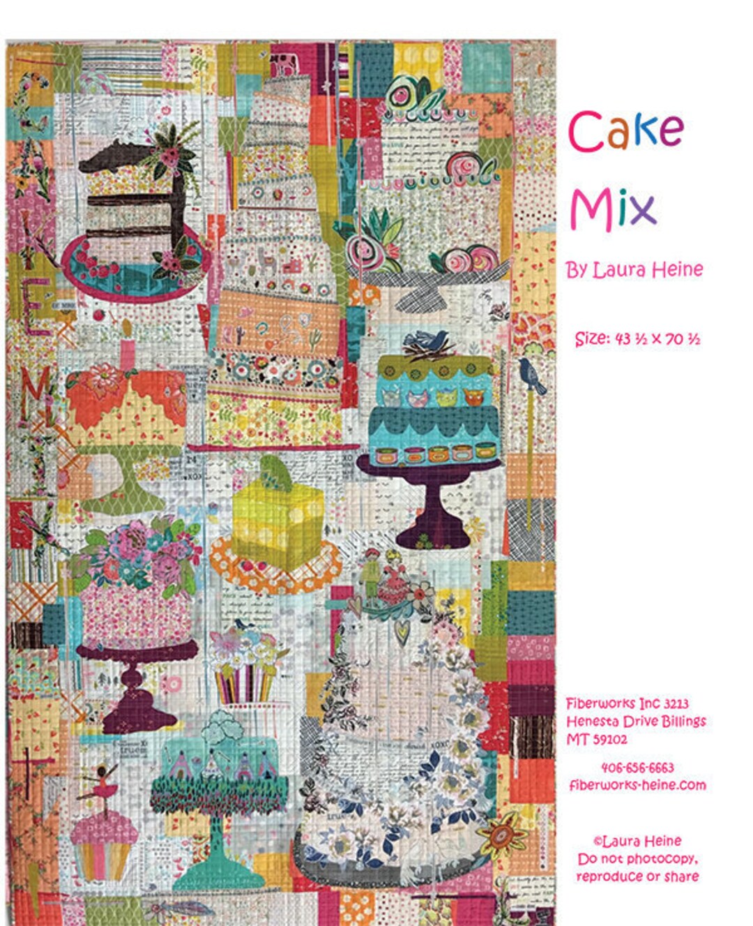 Collage Quilt Pattern Cake Mix by Laura Heine - Etsy