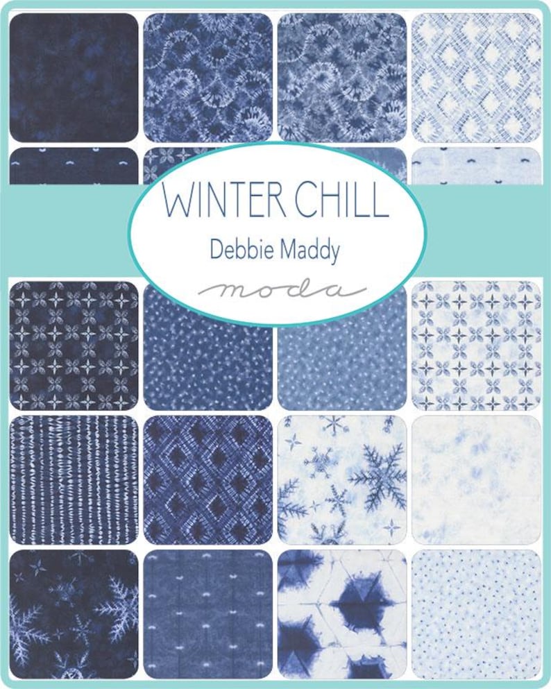 Layer Cake Christmas Fabric Winter Chill Moda Fabrics by Debbie Maddy ...