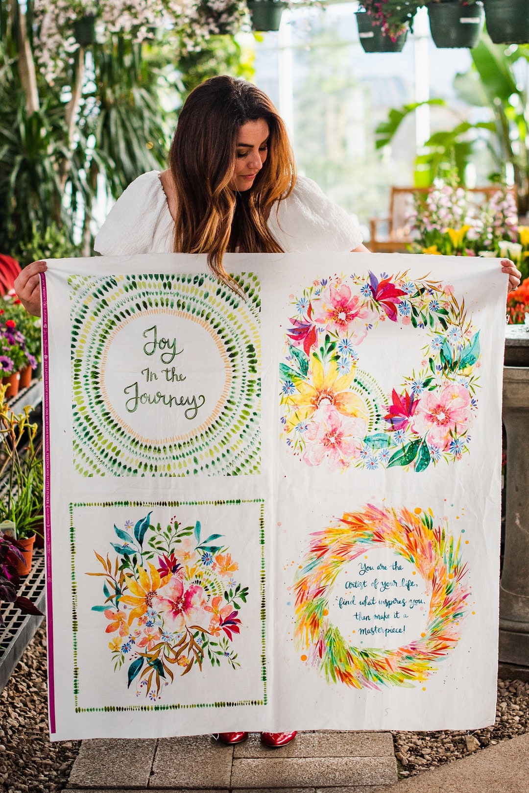 Create Joy Project Eufloria Joy in the Journey Panel 39740 11 Moda - Etsy