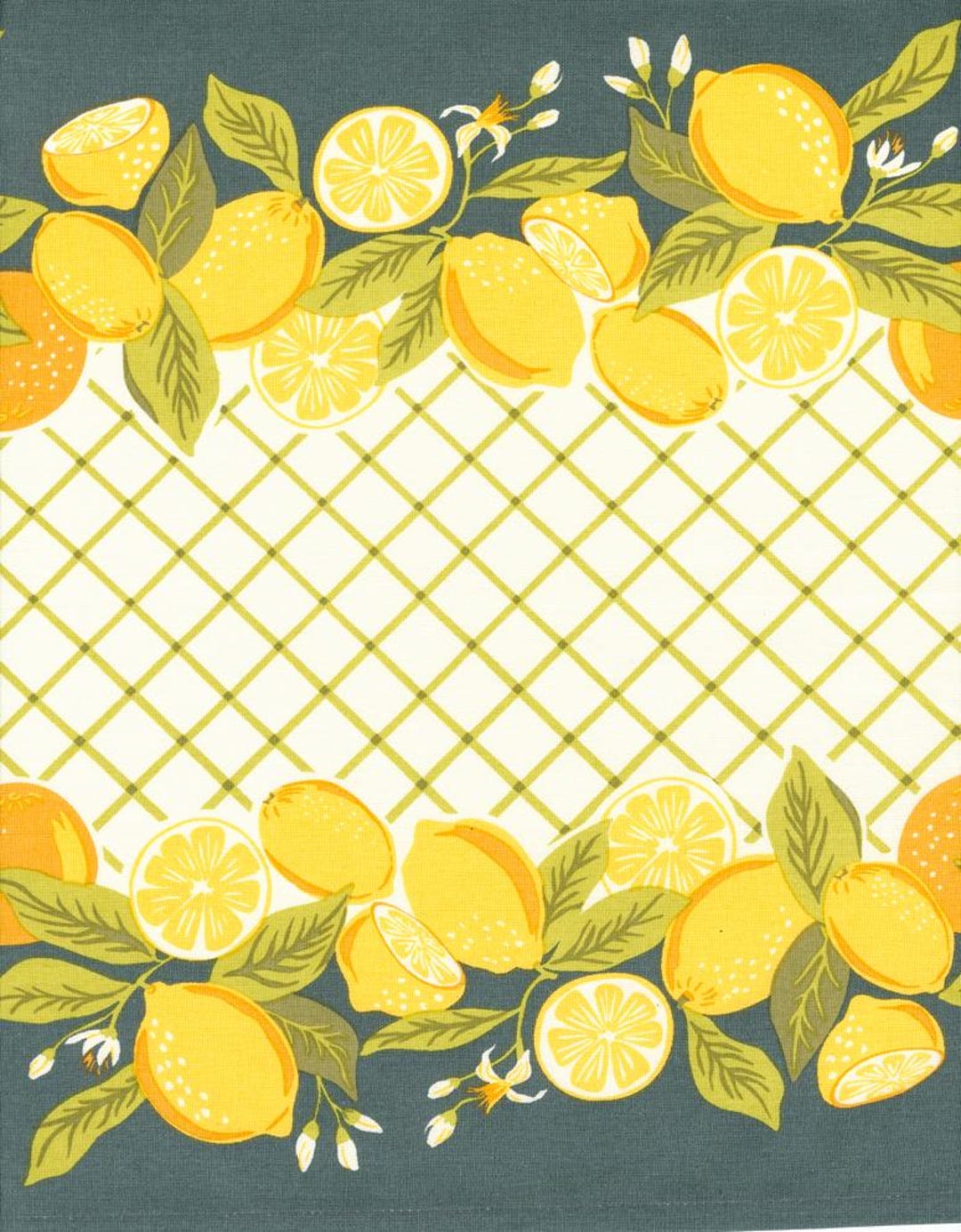 Lemon Fabric 16" Classic Retro Lemon Delight 1/2 Yard Moda Fabrics Read ...