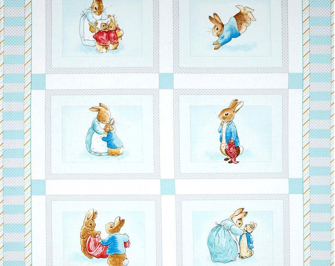 Beatrix Potter Fabric Cotton Tale Panel 1 Yard - Etsy