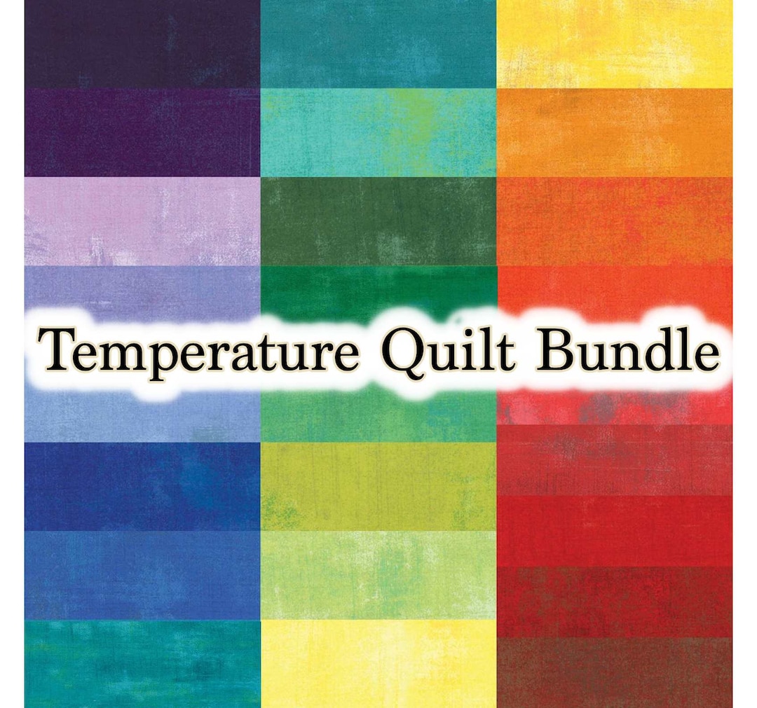 Quilt Kit Grunge Temperature Quilt 25 Piece Grunge Fat Quarter Bundle ...