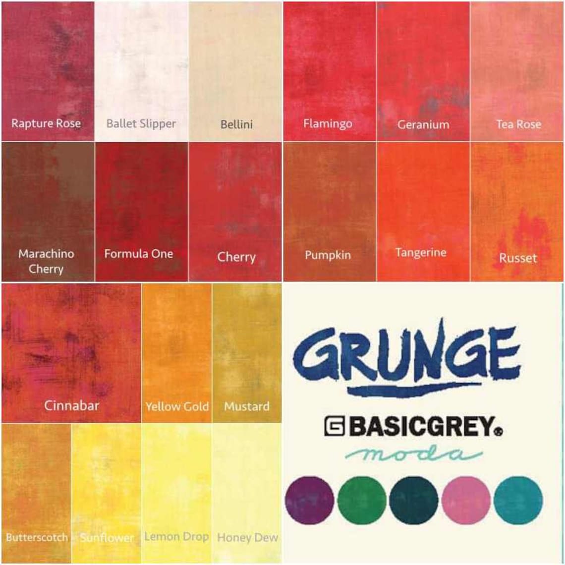 Create Your Fat Quarter Bundle of Grunge Basics by Basic Grey - Etsy