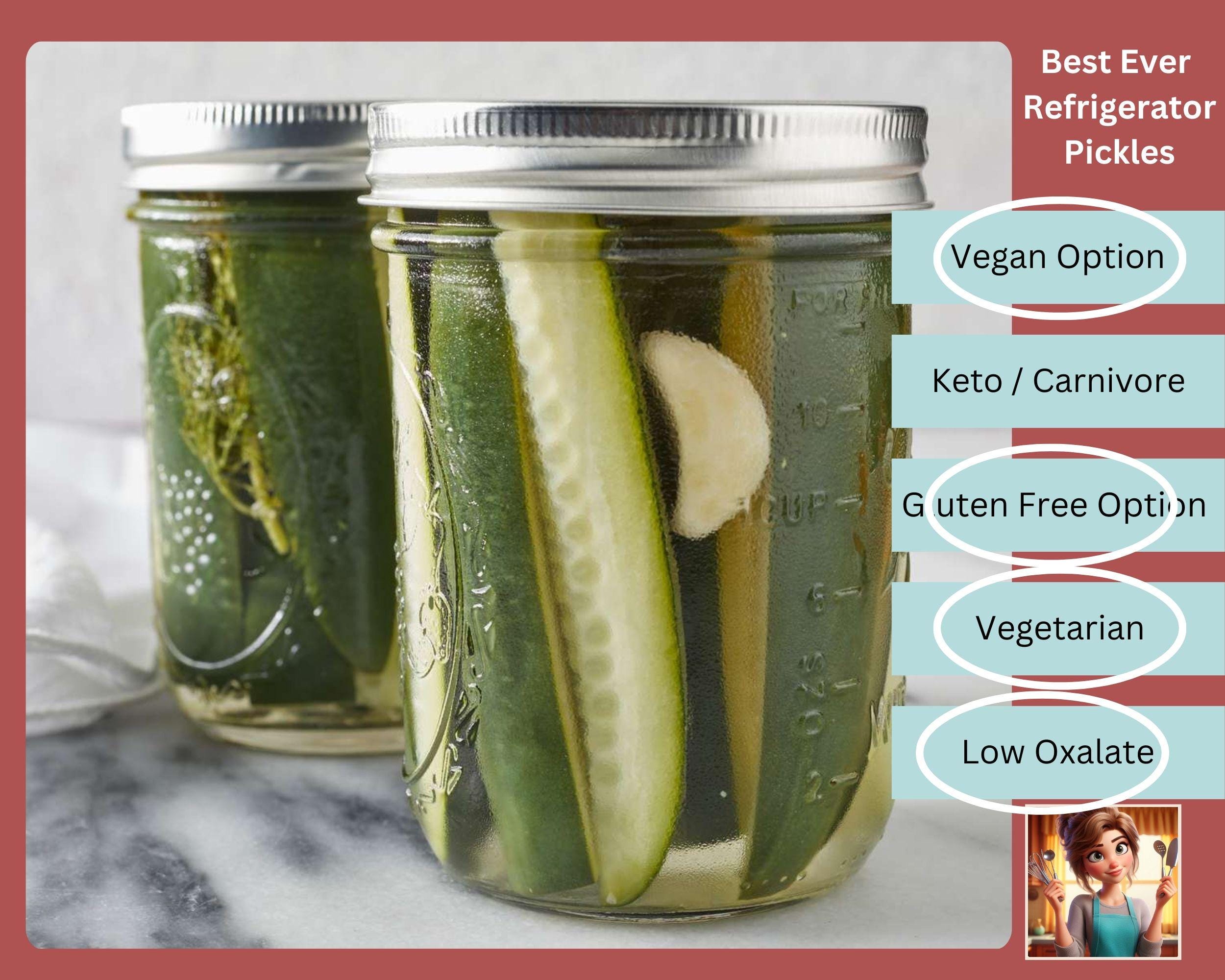 Best Ever Refrigerator Pickles Digital Download at Home Canning Recipe ...