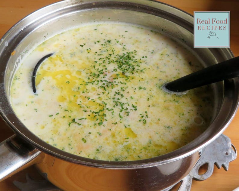 Best Cheesy Haddock Chowder With Poached Egg Recipe Digital File ...