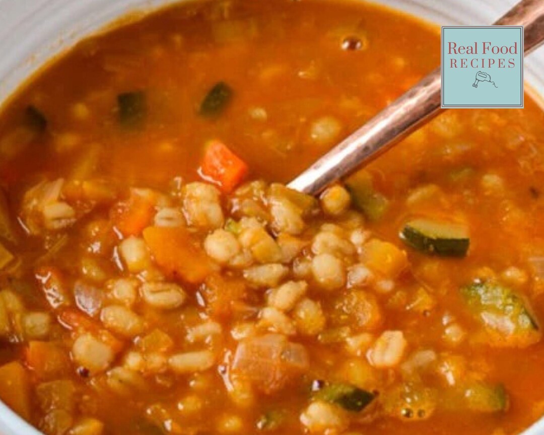 Best Harvest Barley Vegetable Soup Recipe Digital PDF Download Hearty ...