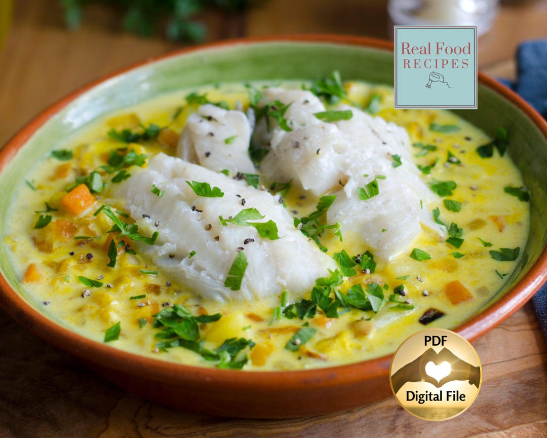 High Protein Cheesy Haddock Chowder Recipe With Variations PDF Digital ...