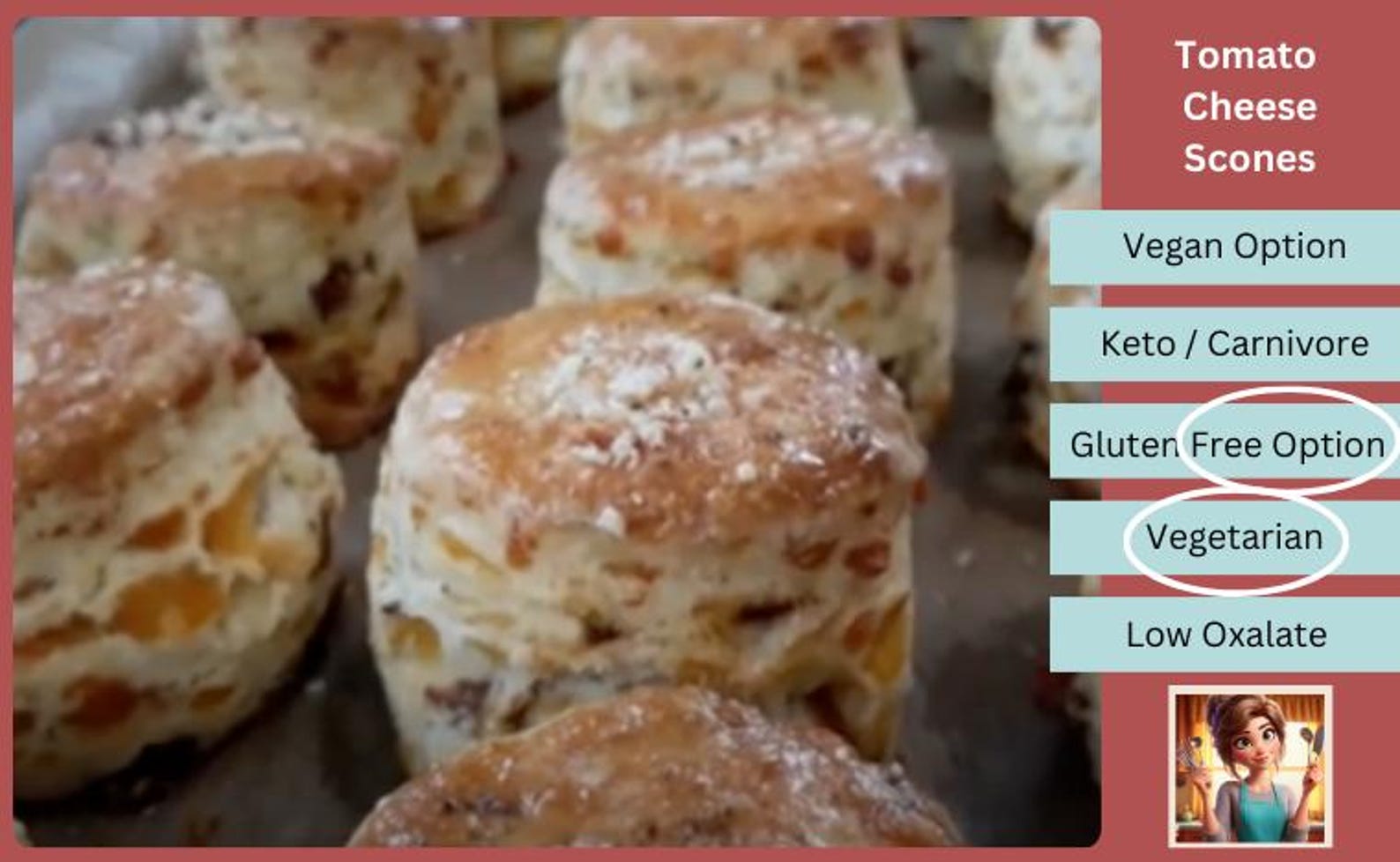 Tomato Cheese Scones Recipe Cheesy Brunch Bread Savoury Scone Pastry ...