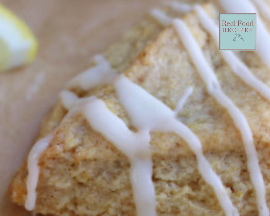 Lemon Cream Scones With Icing Drizzle Recipe Moist Sweet Biscuit ...