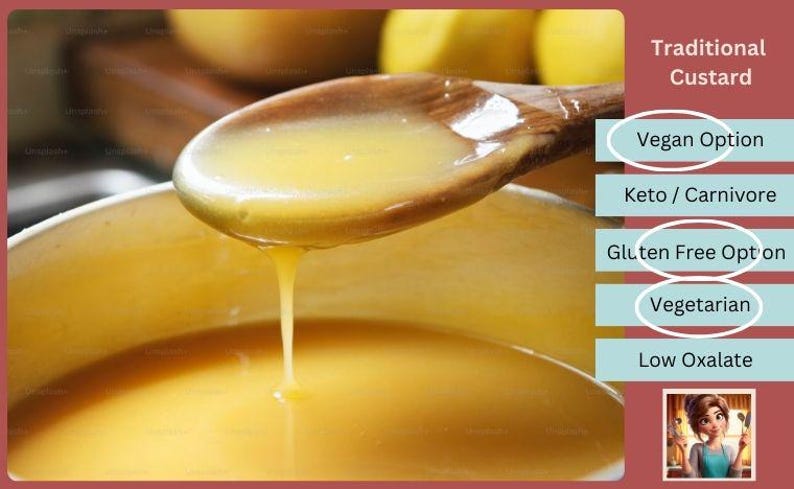 Traditional Custard From Scratch Recipe Nobake Dessert Sauce ...