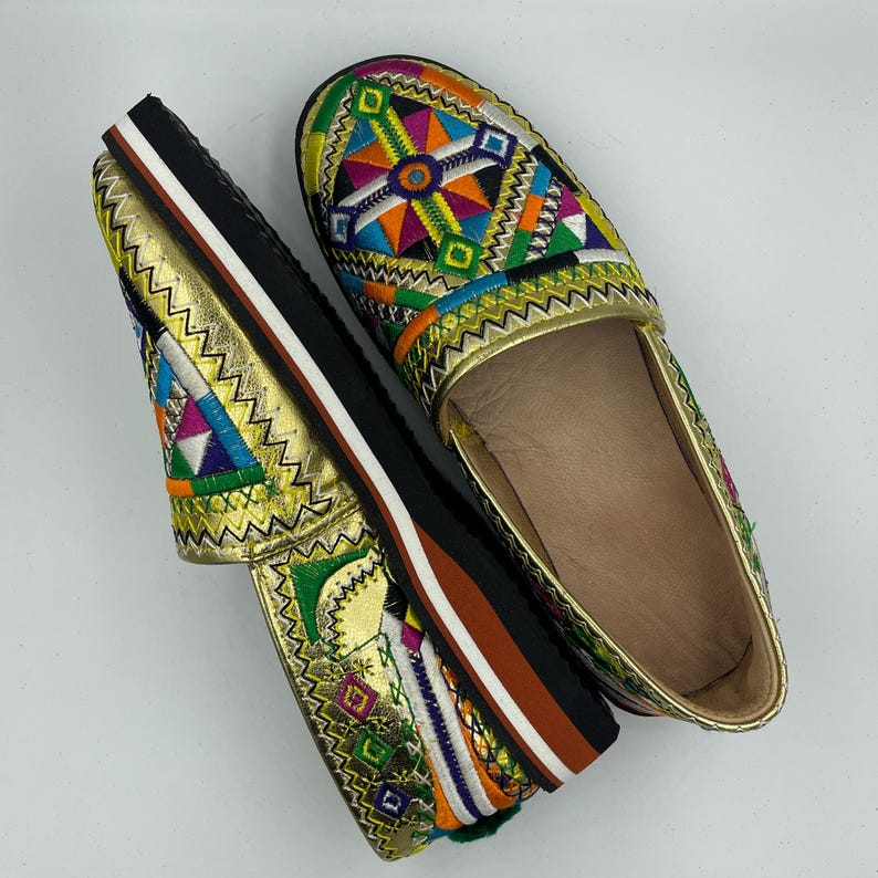 Leather Moroccan Mocassin, Berber Mocassin for Women With Three Colors ...