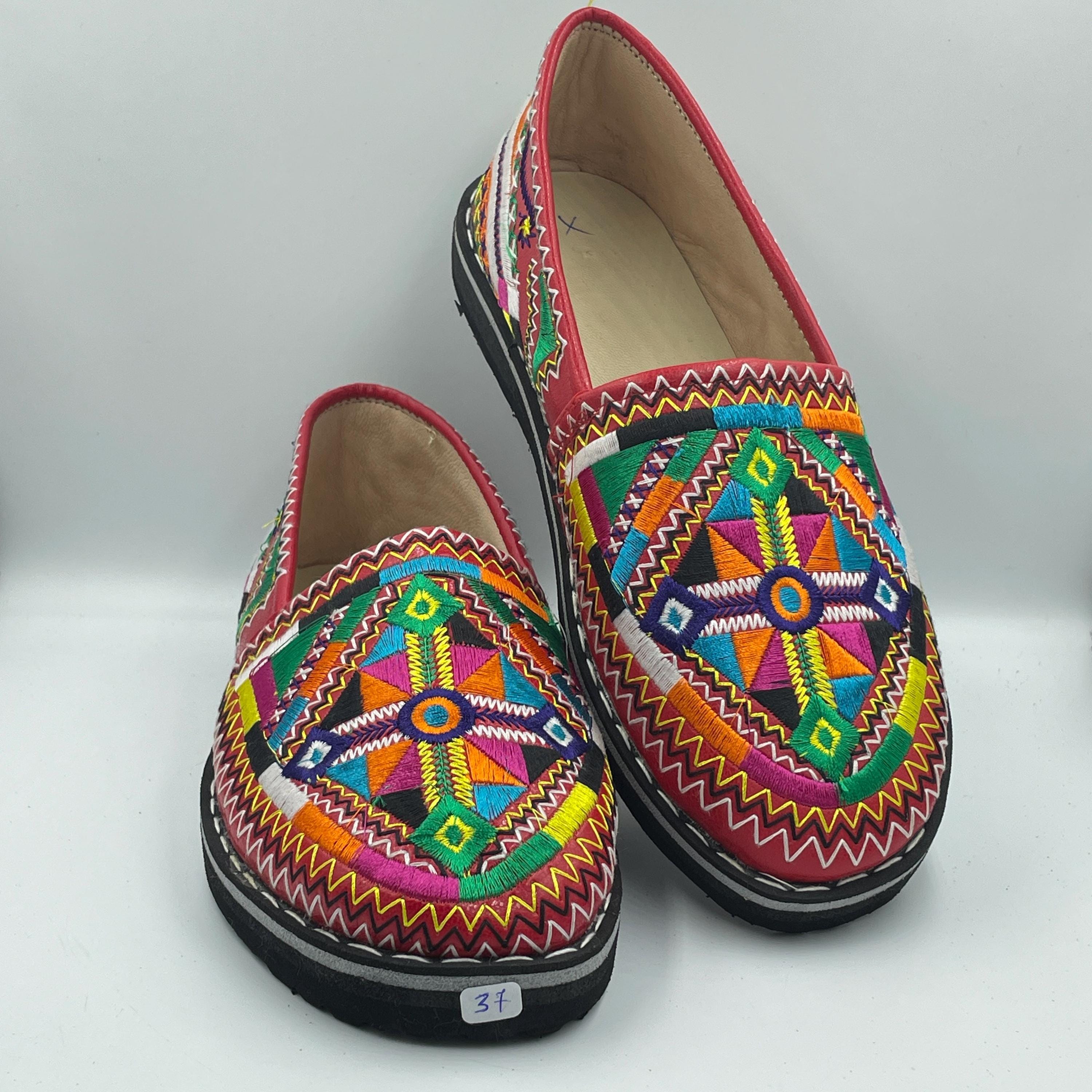 Leather Moroccan Mocassin, Berber Mocassin for Women With Three Colors ...