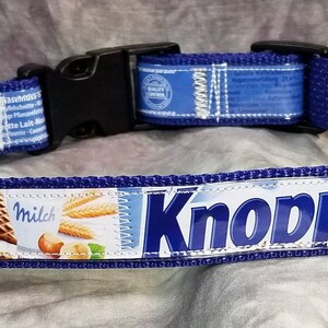 Large Adjustable Dog Collar From Recycled Knoppers Wrappers - Etsy