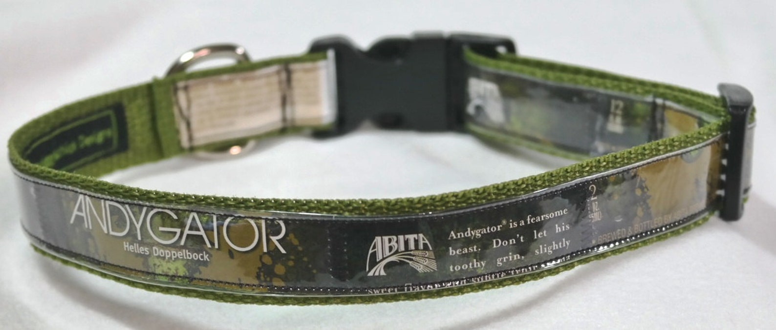 Adjustable Dog Collar From Recycled Abita Andygator Beer - Etsy