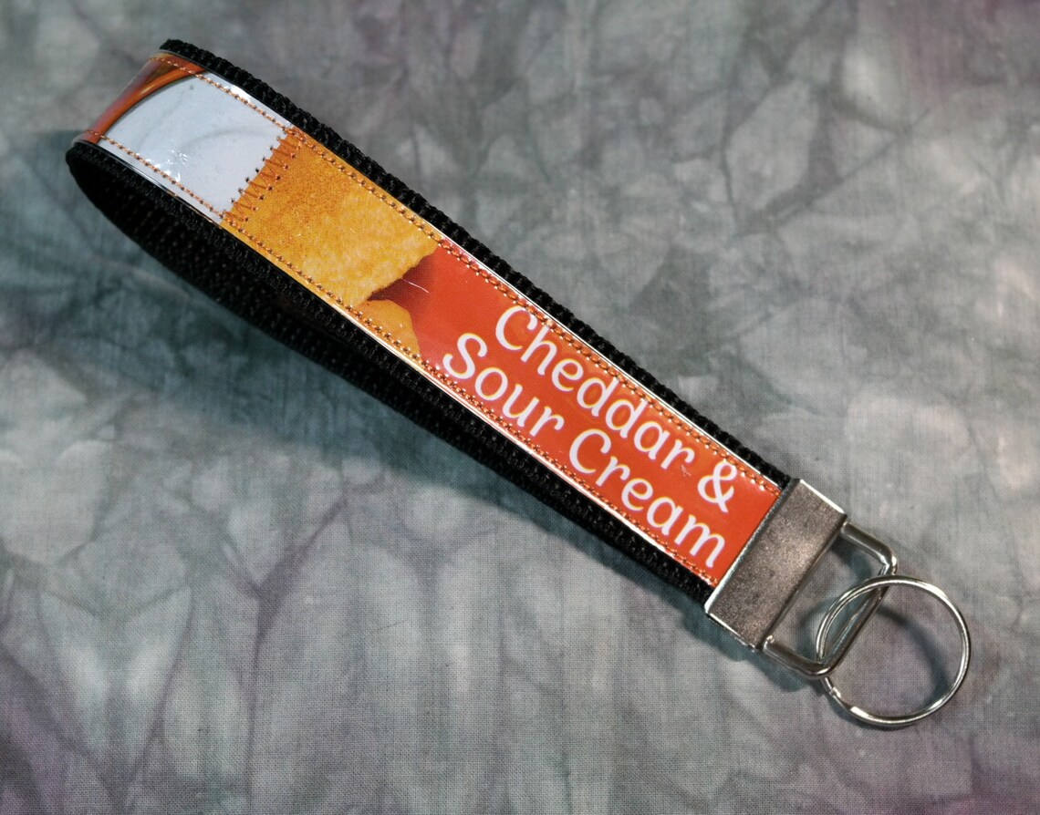 Wristlet Keychain From Recycled Lay's Cheddar & Sour Cream - Etsy