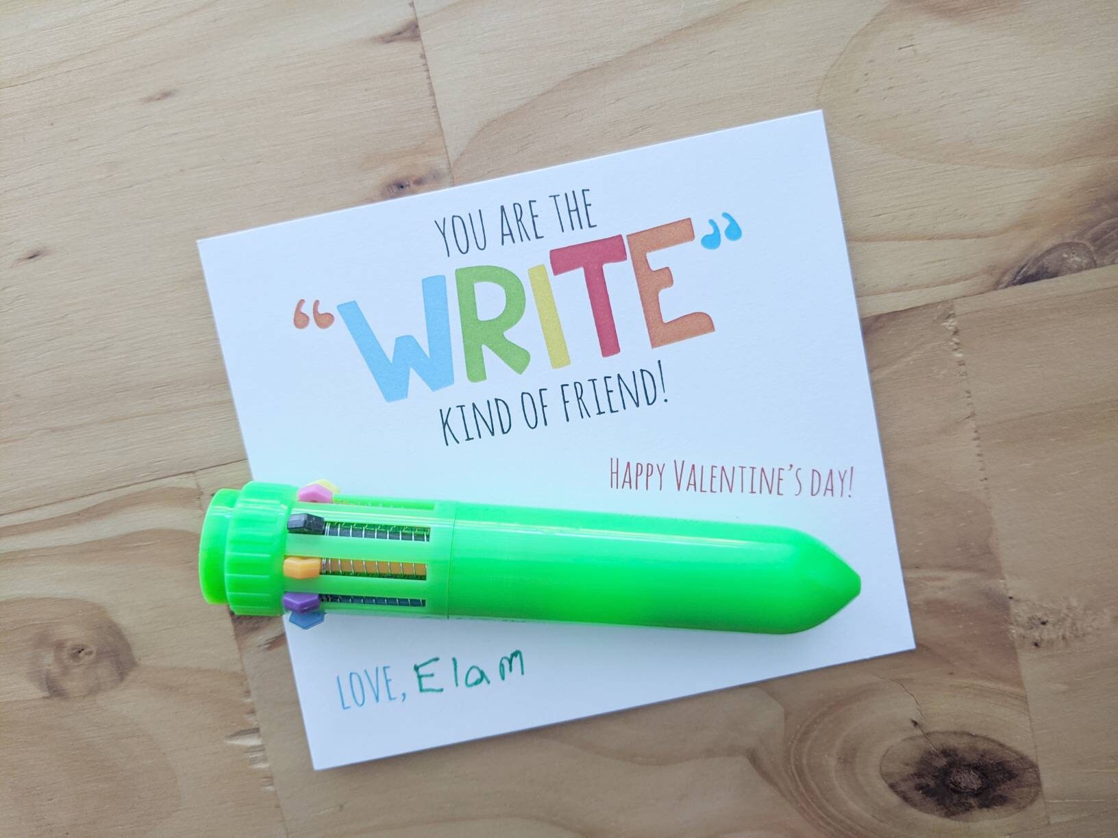 You Are the Write Friend Valentine | Kids Valentine Cards | Instant ...