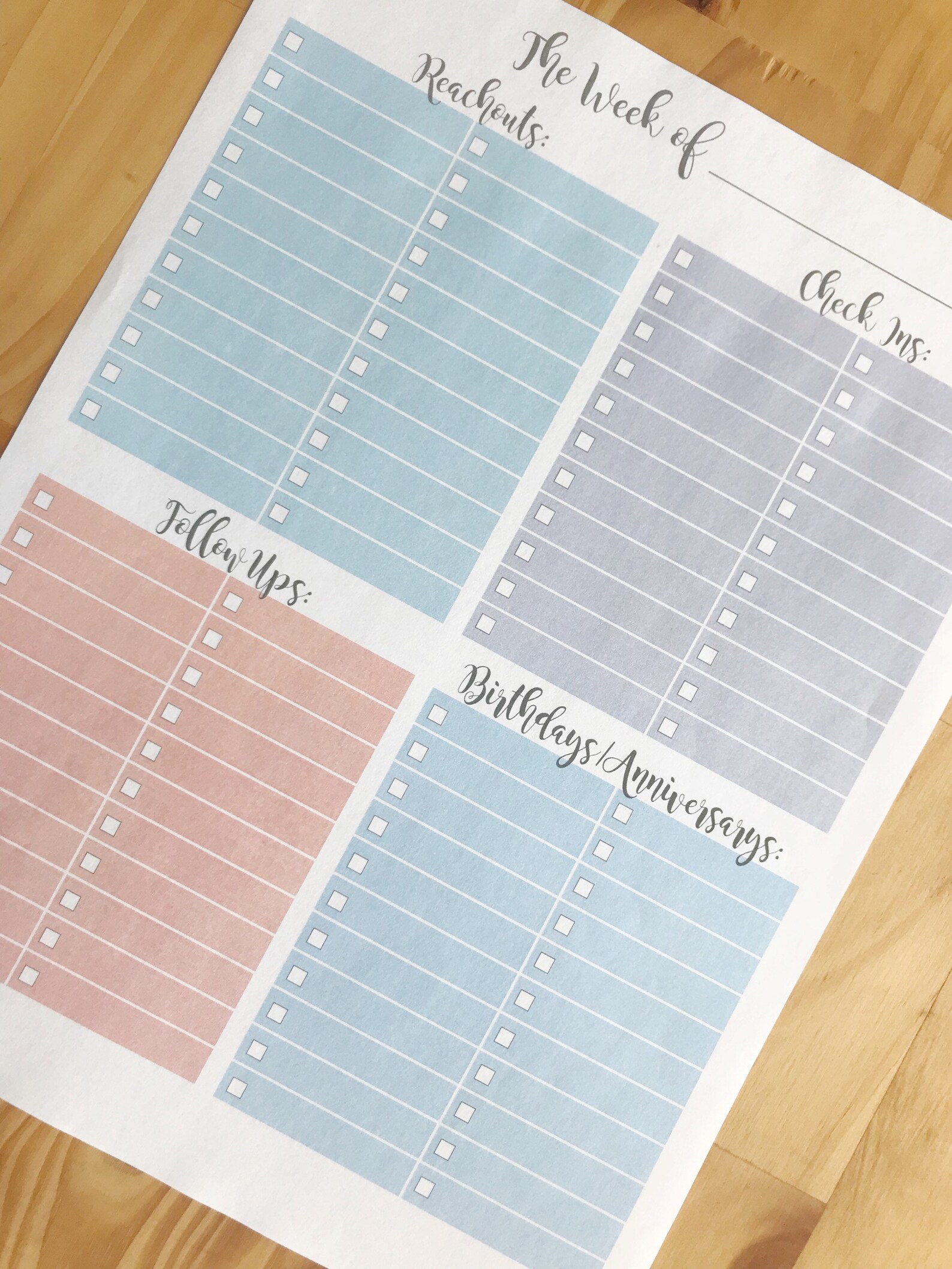 Weekly Tracker Instant Download Business Tracking Sheet - Etsy