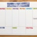 Weekly Planner Watercolor Weekly Planner Notepad To-do List Agenda Memo ...
