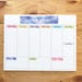 Weekly Planner Watercolor Weekly Planner Notepad To-do List Agenda Memo ...