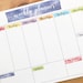 Weekly Planner Watercolor Weekly Planner Notepad To-do List Agenda Memo ...