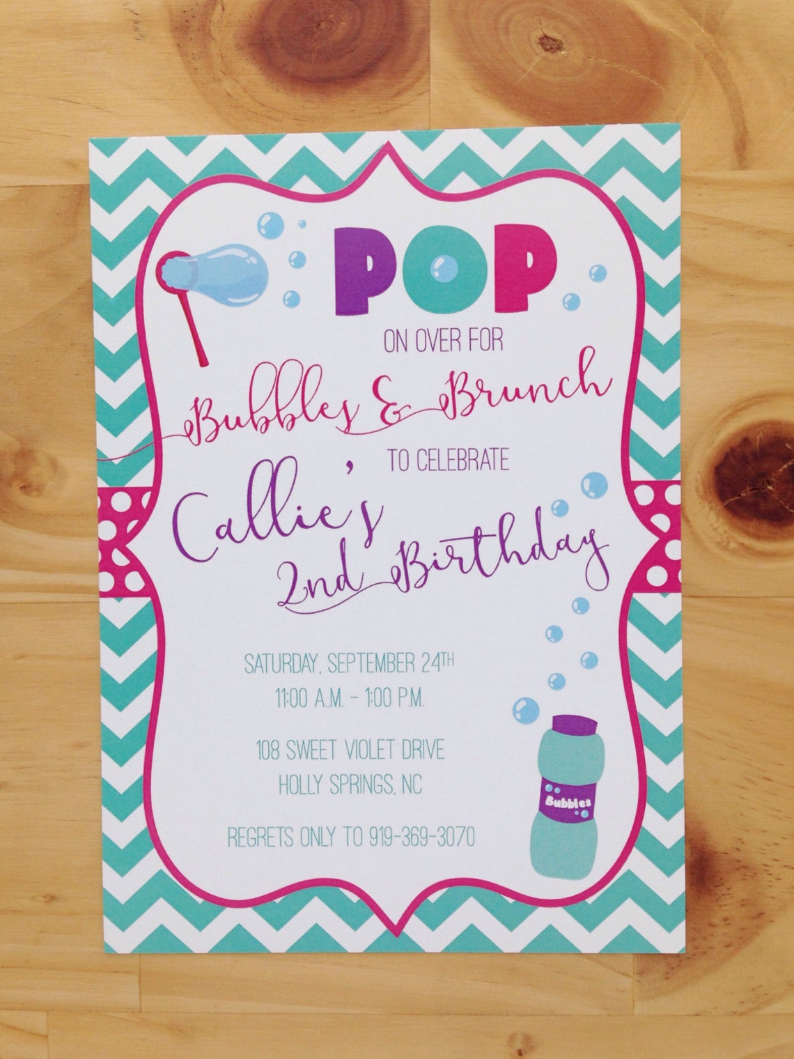 Bubble Party Invitation | Bubble Theme Party Invitation | Bubbles ...