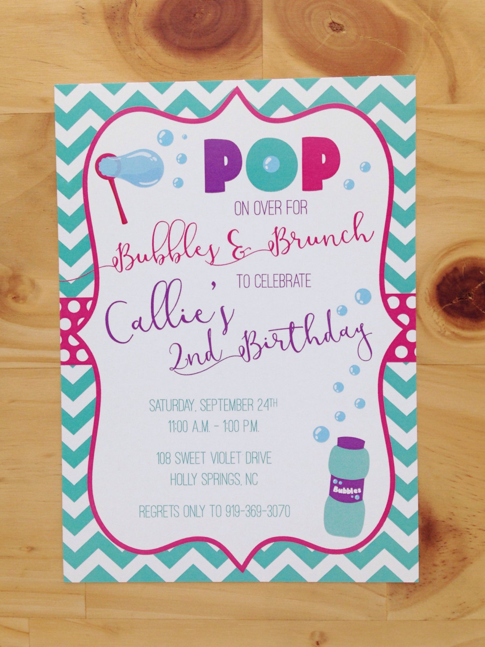 Bubble Party Invitation | Bubble Theme Party Invitation | Bubbles ...