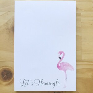 Flamingo Notepad | Let's Flamingle Notepad - Etsy