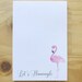 Flamingo Notepad | Let's Flamingle Notepad - Etsy