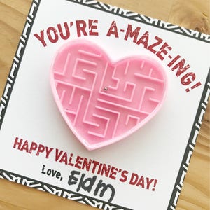 You're Amazing Valentine | Kids Maze Valentine Cards | You're A-maze ...
