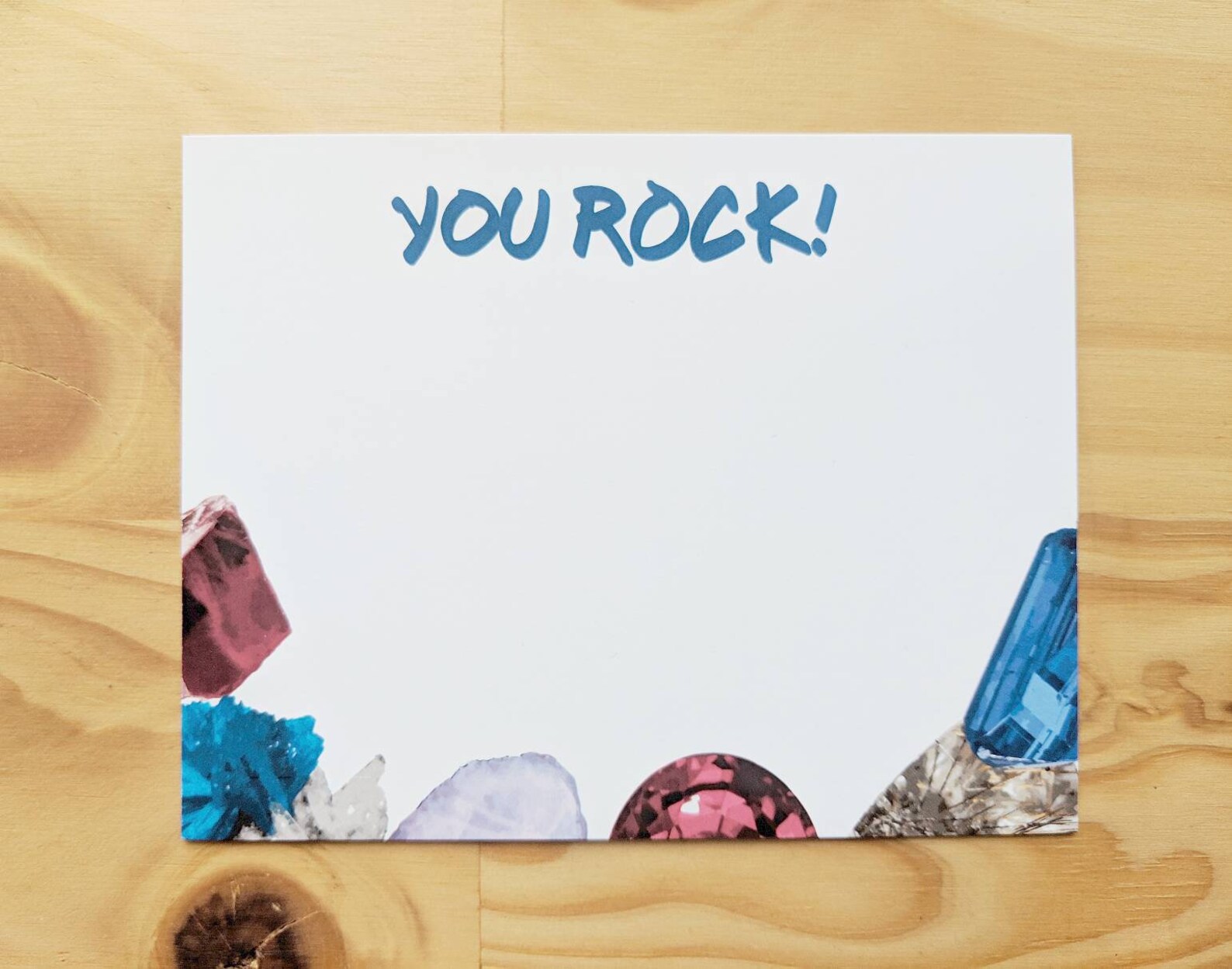 Gem Mining Thank You Card Rocks and Gems Thank You Mining - Etsy