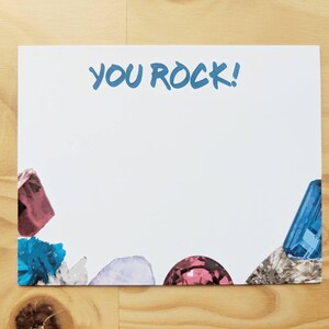 Gem Mining Thank You Card | Rocks and Gems Thank You | Mining Birthday ...