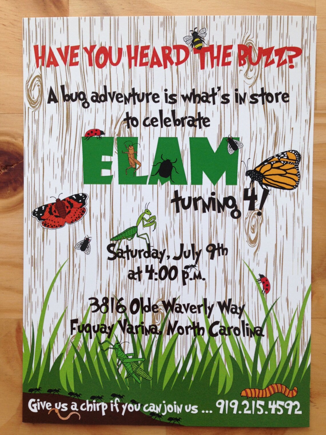 Bug Birthday Invitation Insect Birthday Party Boy Bug - Etsy