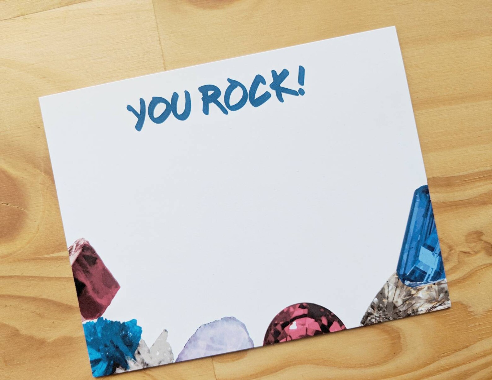 Gem Mining Thank You Card Rocks and Gems Thank You Mining - Etsy