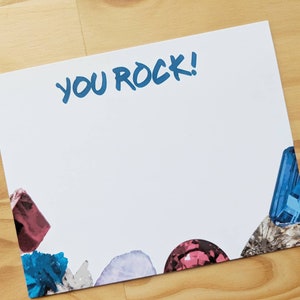 Gem Mining Thank You Card | Rocks and Gems Thank You | Mining Birthday ...
