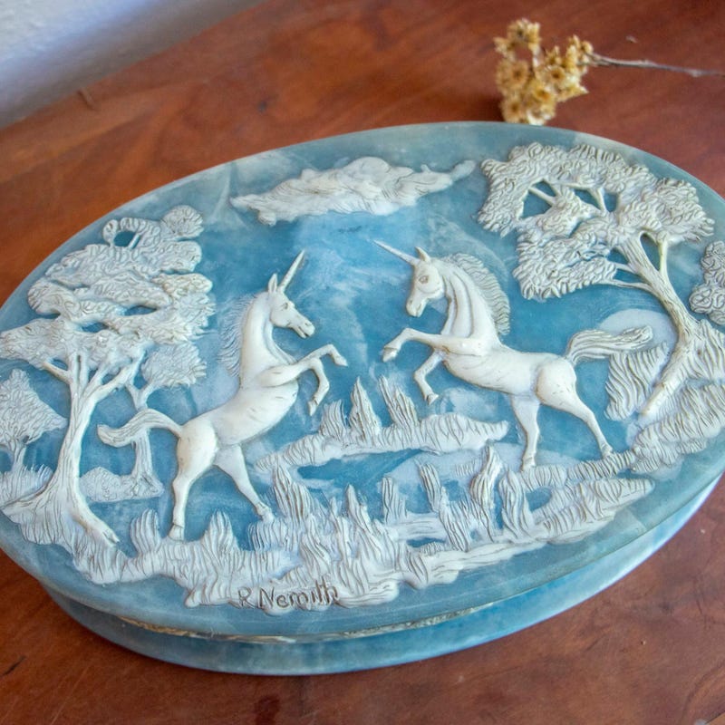 Incolay Jewelry Box - Etsy