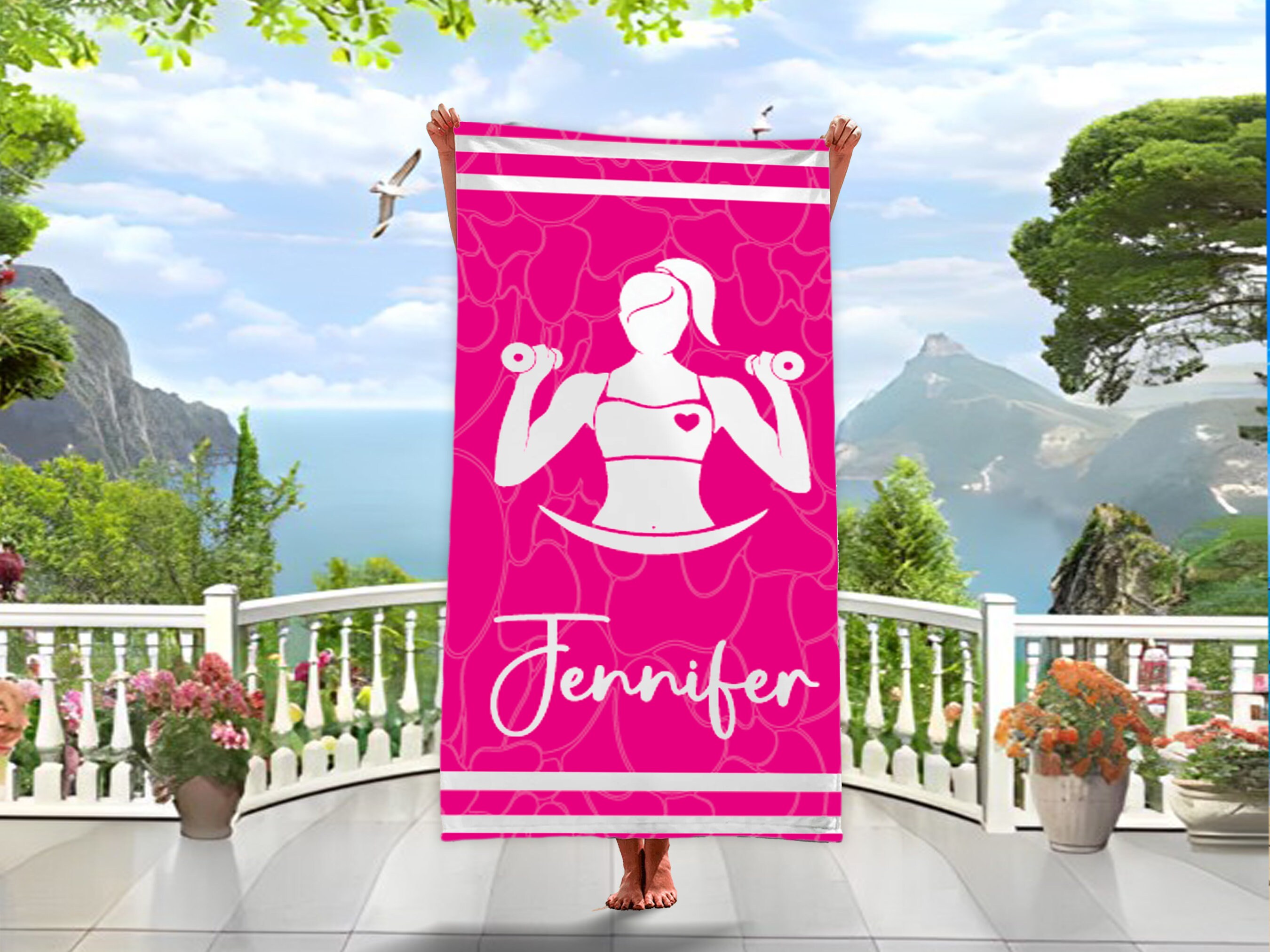 Custom Fitness Towels, Christmas Gift, Training Towels, Exercise ...