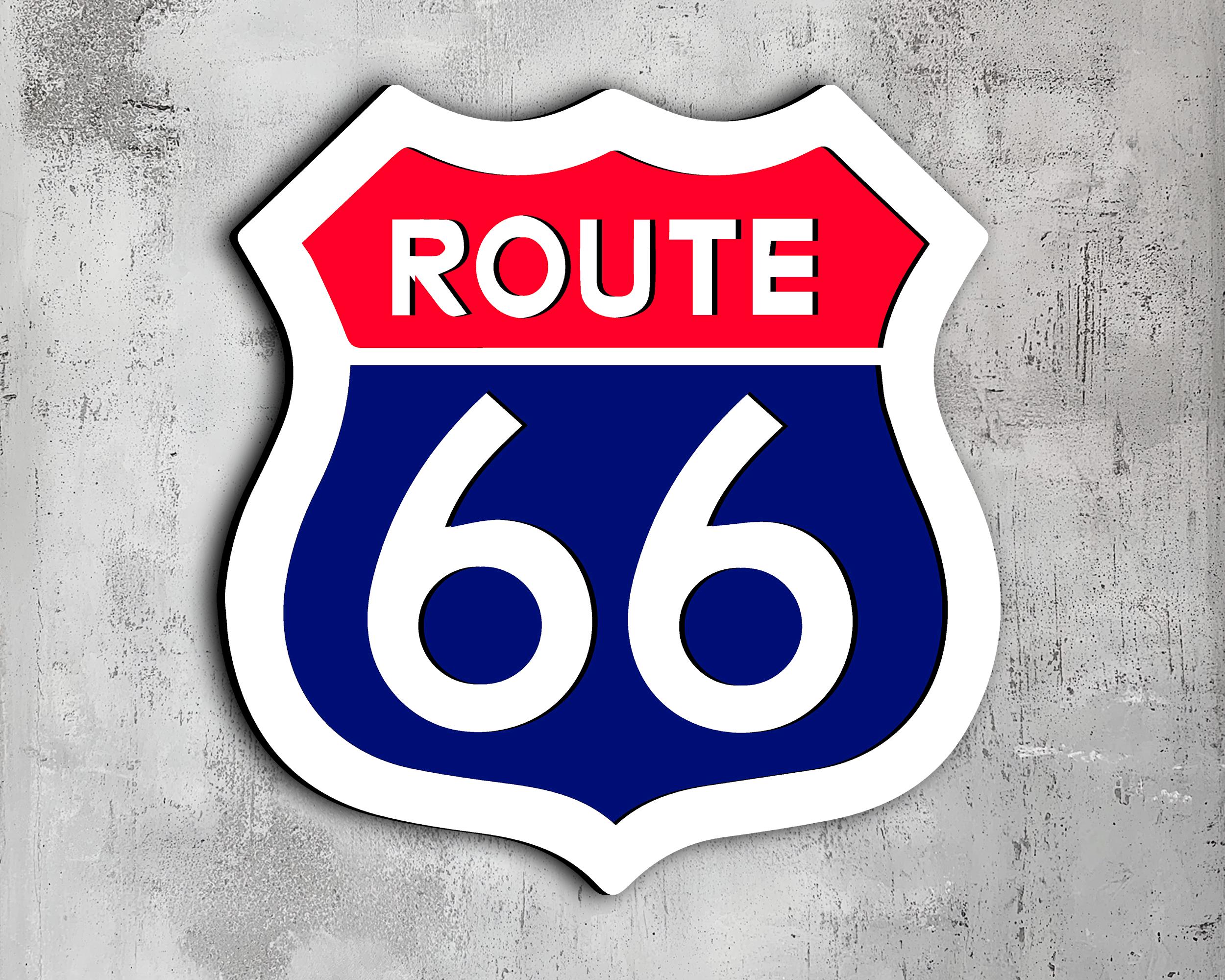 Route 66 3D Wall Art - Laser Cut Files (svg, Dxf, Png, Eps) - Etsy