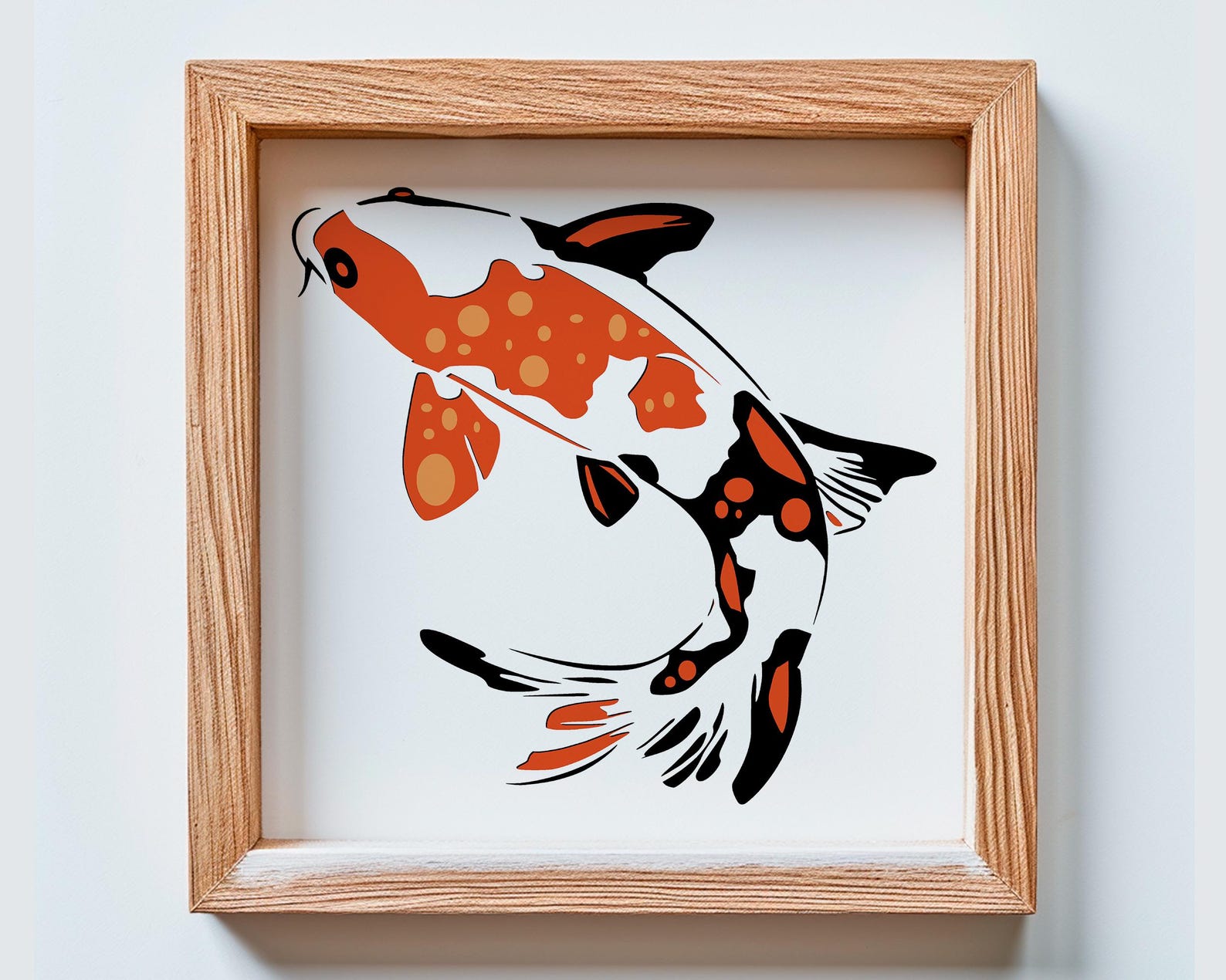 204- Koi Carp SVG 3d Layered - Multilayer Files for Cricut Laser CNC ...