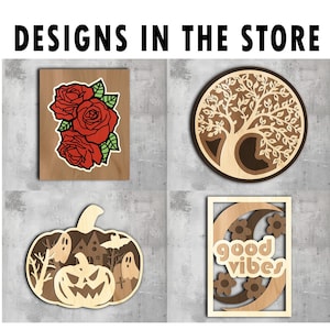 116- Multilayer Cow Sign | 3d Wall Art | Svg Dxf Png Eps | 3d Wood ...