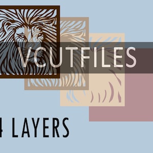 14- Lion Multilayer 3D Wall Art Svg Dxf Png Eps | Safari Decor Cut ...