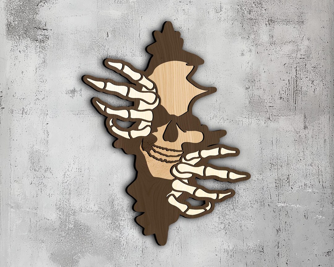 105- Multilayer Skeleton in a Hole | 3d Wall Art | Svg Dxf Png Eps ...