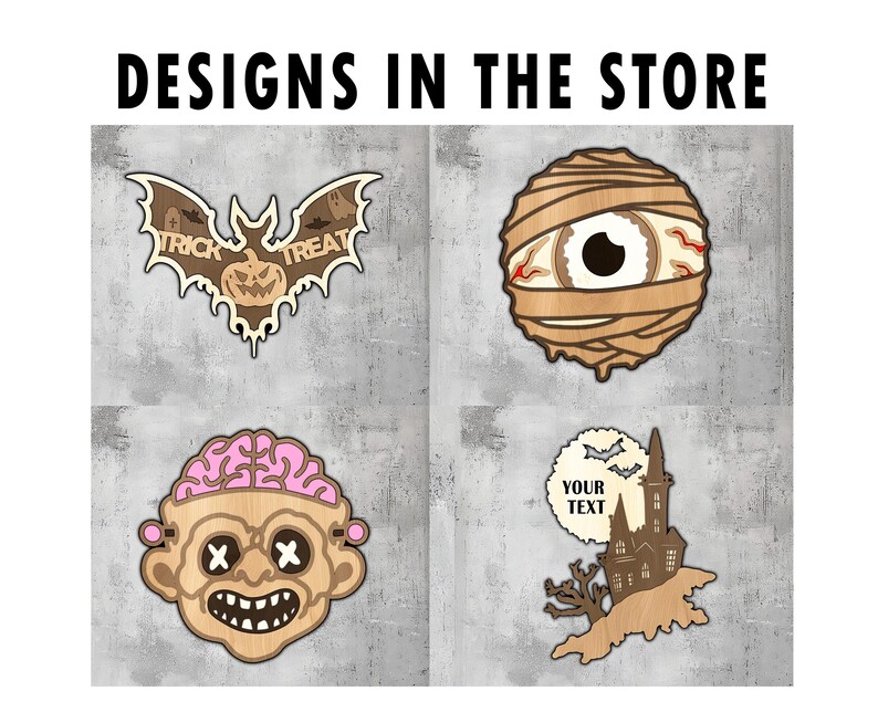 3D Halloween Scene Wall Art – Multilayer Pumpkin SVG DXF - Etsy