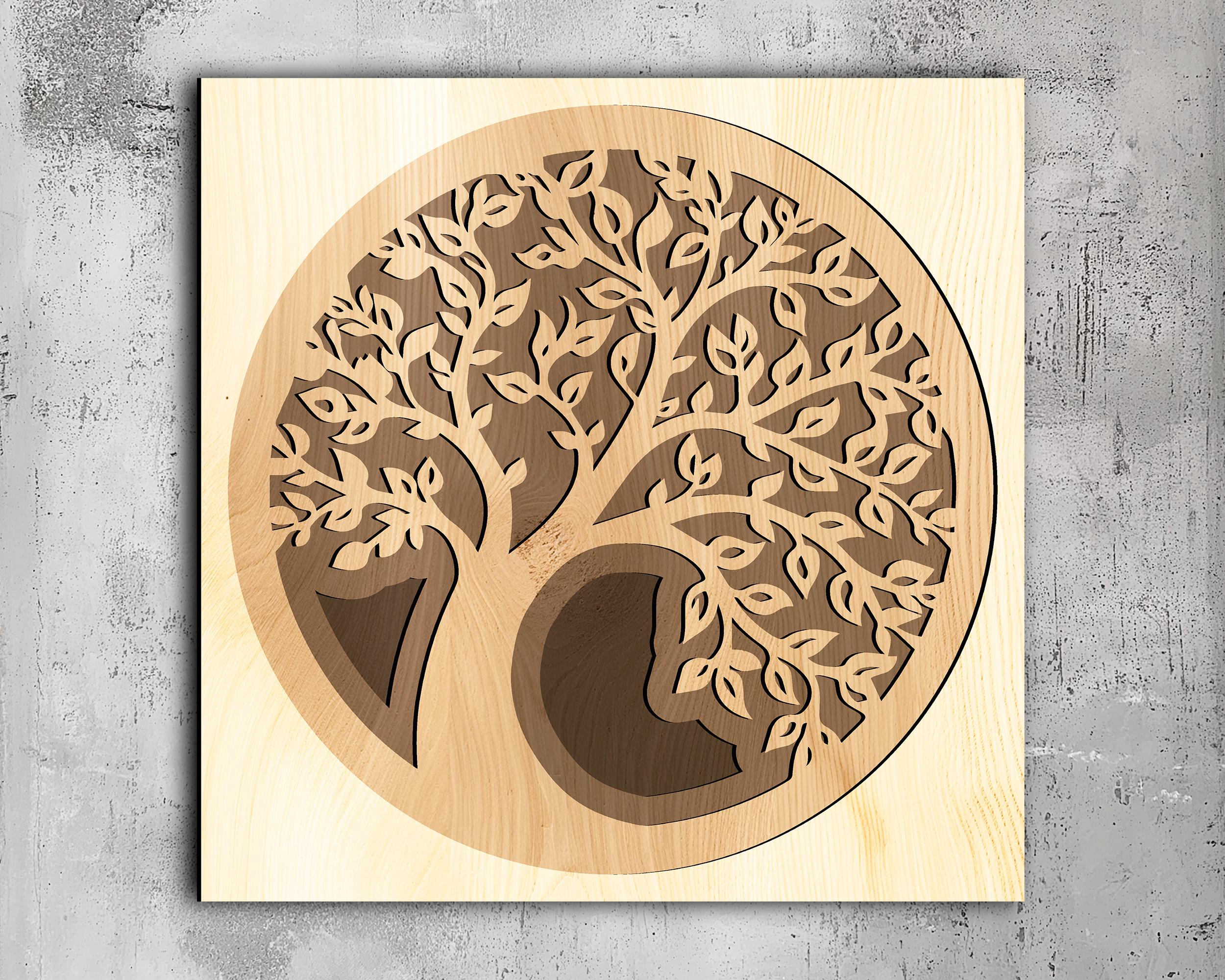 Multilayer Tree of Life Cut File – Laser, Cricut, CNC (svg, Dxf, Png ...