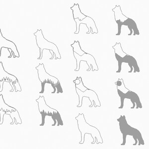 Layered Animals Laser Cut Files – Wildlife SVG DXF PNG - Etsy